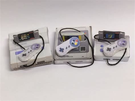 Nintendo Super Nes Super Famicom Video Game Console Papercraft