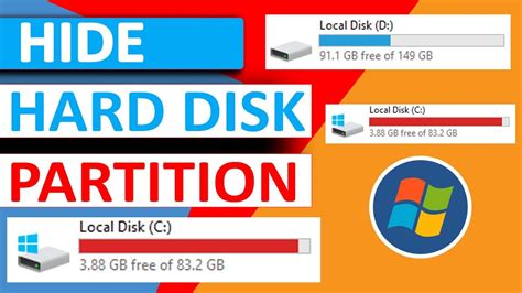 Hide Windows Partition In Windows 10 Hide Hard Disk Remove Hard Disk Partition Windows