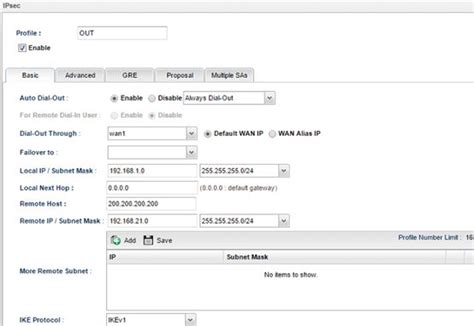 Ipsec Tunnel Aggressive Mode μεταξύ Draytek Routers