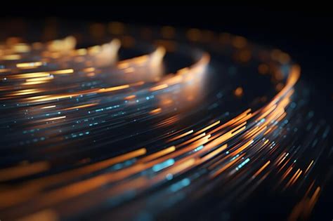 Premium Ai Image Abstract Tech Background With Lines Show High Speed