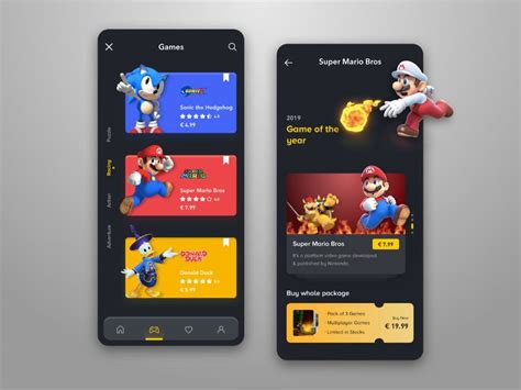 game user interface exploration game ui design mobile app design