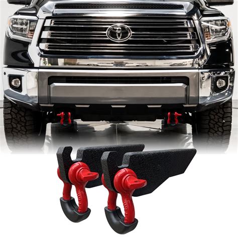 Vijay Heavy Duty Steel Front Tow Hooks Bumper Mount D Ring For 2007
