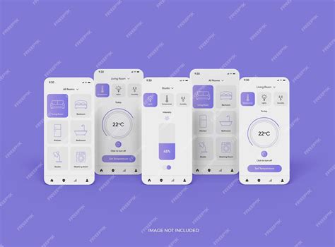 Premium Psd Customizable Mockup With Separated Mobile Phone Screens For Ui Ux App Presentation