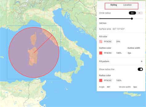 How Can I Add A Radius Circle