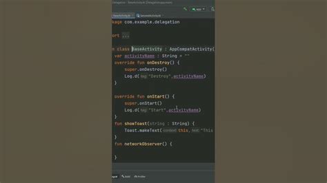 Delegation Kotlin Android Studio Tutorial Youtube
