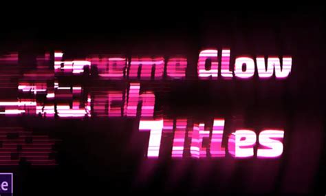 28 Best Glow Effects For After Effects Text Glow Effects 2025