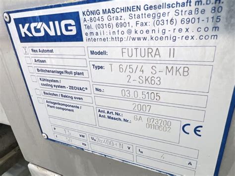 Koenig Combi Line KCL 4 Modular Bun Roll Line Used Machines Exapro