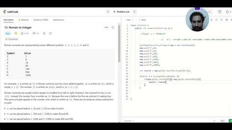 Leetcode 50 Question Challenge Best Roman To Integer Question20 Hindi Youtube