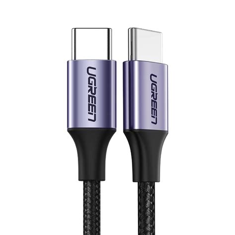 綠聯usb Ctype C 3a快充傳輸線 公對公傳輸線 60w快充 金屬編織版
