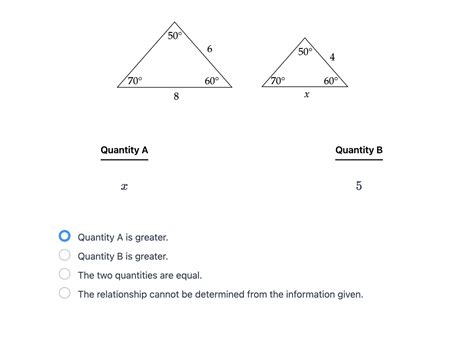 Triangle Similarity Question From Prepswift Rgre