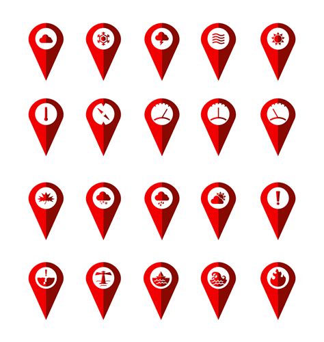 A Set Of Creative GPS Map Pointer Icons On Behance