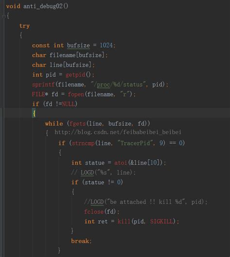 android反调试方法总结以及源码实现之检测篇（一） antidebug nop sigtrap csdn博客