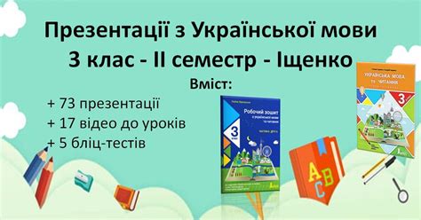 Презентації з Української мови 3 клас ІІ семестр Іщенко НУШ