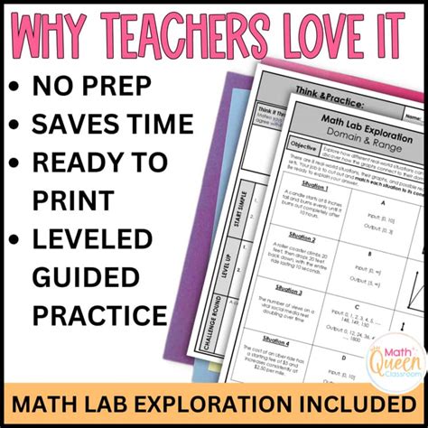 Algebra 2 Domain And Range Interval Notation Guided Notes Lesson Practice