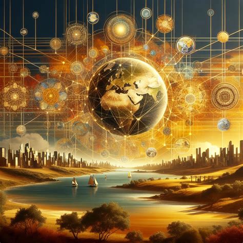 Globalization Concept Through Cultural Landmarks Web Ai Art Generator