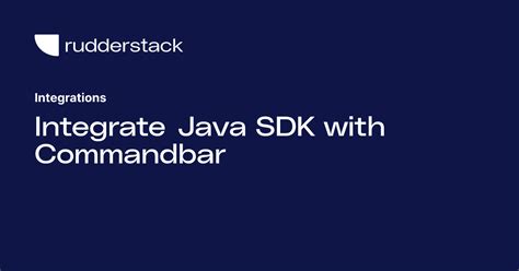 Integrate Java Sdk With Commandbar