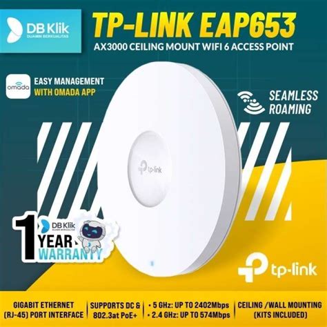 Jual Access Point Tp Link Eap653 AX3000 Ceiling Mount WiFi 6 Eap 653 Di Seller DBklik SURABAYA
