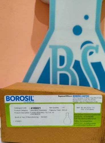 Borosilicate Glass Spherical Boiling Flask With Joint 250ml For Chemical Laboratory At Rs 340