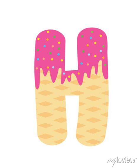 Ice Cream Alphabet Svg Summer Alphabet Letters Font Ice Cream Wall