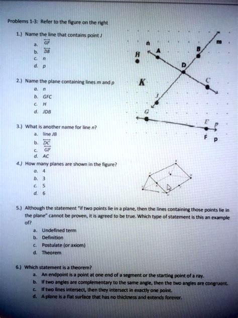 A Line Intersecting A Plane Definition