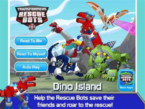 Transformers Rescue Bots Dino Island PlayDate Digital
