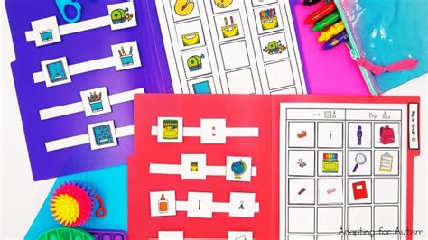 3 Ways To Use File Folder Activities In Special Education Adapting For Autism Work Tasks For