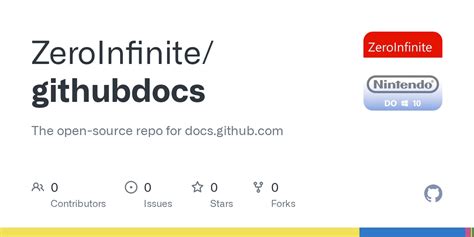 Github Zeroinfinitegithubdocs The Open