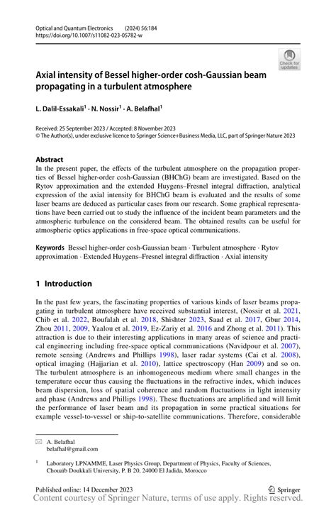 Axial Intensity Of Bessel Higher Order Cosh Gaussian Beam Propagating In A Turbulent Atmosphere