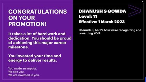 Dhanush S Gowda On Linkedin Accentureindia Fasttrackpromotion Techleap Accenturemoments