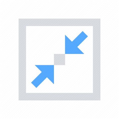 Collapse Minimize Square Icon Download On Iconfinder
