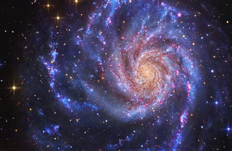Spiral Galaxy M101 Detail