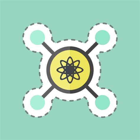 Sticker Line Cut Intelligent Control Suitable For Data Analytics Symbol Simple Design Editable