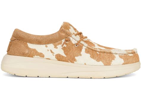 Hey Dude Wally Comf Yellowstone Tan Cow Side Kicks