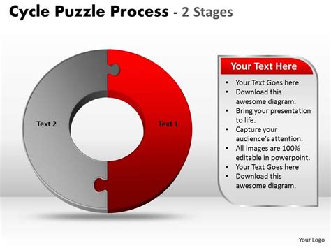 Stage Cycle Diagram Puzzle Process PowerPoint Shapes PowerPoint Slide Deck Template