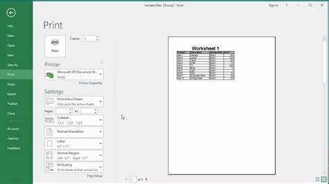 Print Multiple Worksheets On One Page Excel 2013 Free Printable