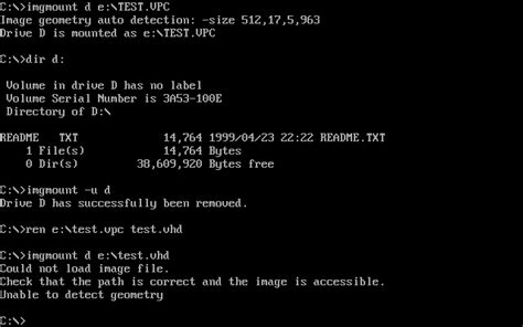 Unable To Mount Vhd Images On Dosbox X · Issue 3987 · Joncampbell123