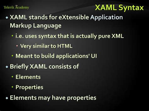 Ppt Xaml Basics Powerpoint Presentation Free Download Id3052658