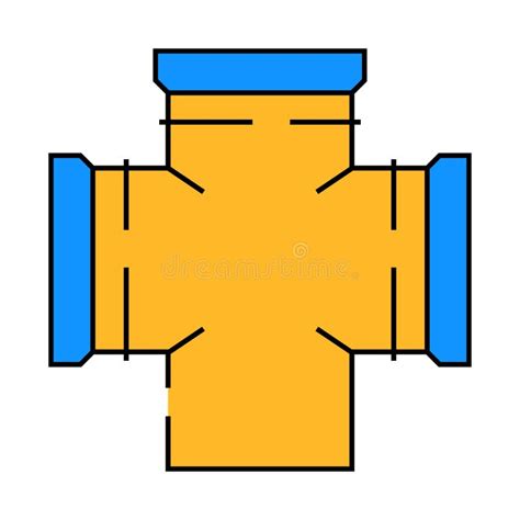 Engineering Pipeline Icon Color Illustration Stock Vector Illustration Of Refinery Connection