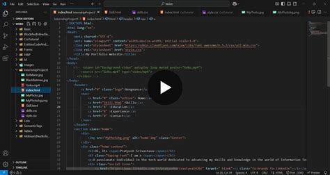 Webdevelopment Internship Html Css Portfolio Techoctanet Coding Pratyush Srivastava
