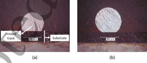 Axial Cross Sections Of Uniform Lines Printed Using A 040 Overlap