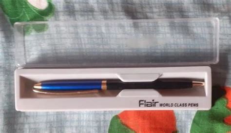Blue Plastic Flair World Class Pen For Writing Packaging Type Box At