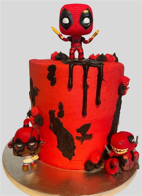Deadpool Birthday Cake Ideas Images Pictures