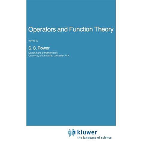 Operators And Function Theory No Shoptime