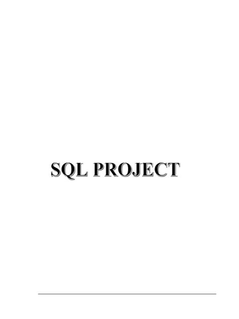 Sql Project Guided 1 Pdf Relational Database Sql