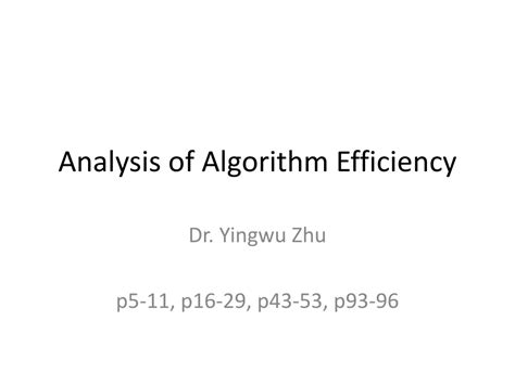 Ppt Algorithm Efficiency Analysis Powerpoint Presentation Free