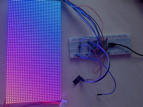 Raspberry Pi Pico Driving 64x32 Led Matrix Over Wifi With ~28 Fps R