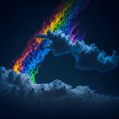 Premium Ai Image The Rainbow Cloud