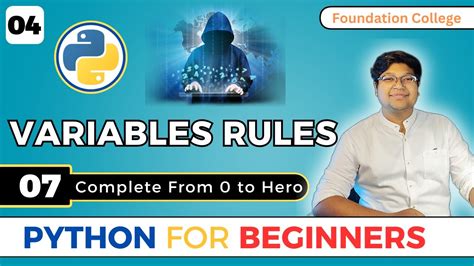 07 Naming Variable In Python Python Full Course For Beginners In