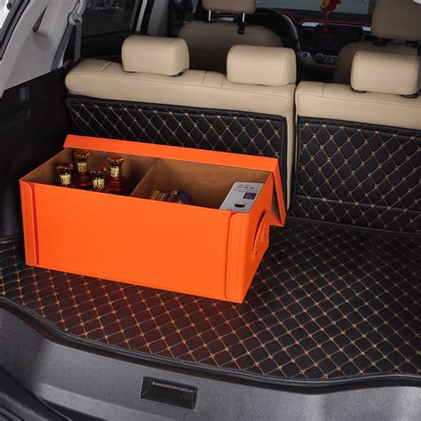 折叠车载汽车收纳箱后备箱储物箱整理箱车用置物盒用品多功能尾箱 虎窝淘