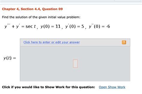 Solved Chapter 4 Section 4 4 Question 09 Find The Solution Chegg Com